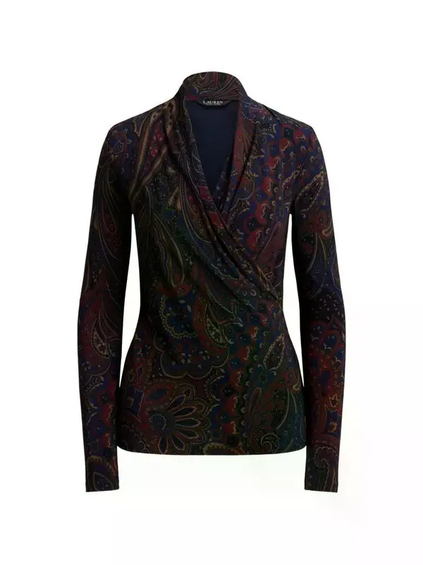 Ralph Lauren Paisley-print Wrap-style Top