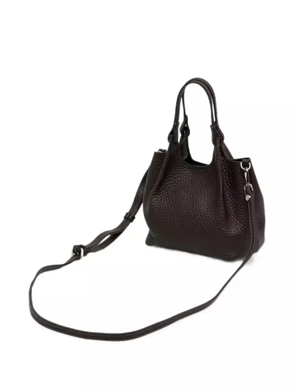 GIANNI CHIARINI Small Grained Leather Tote Bag - Brown