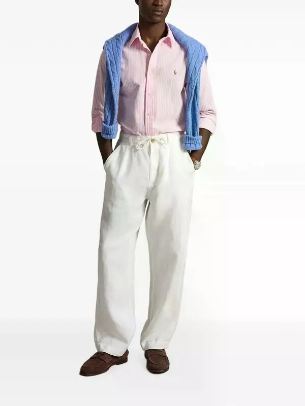 Polo Ralph Lauren Custom Fit Seersucker Oxford Shirt - Pink