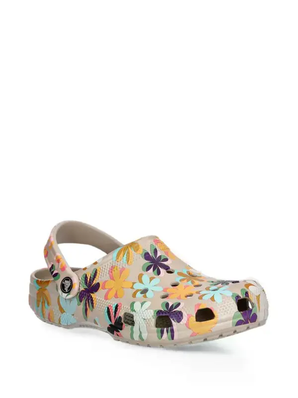 CROCS Classic Retro Summer Floral-print Clogs