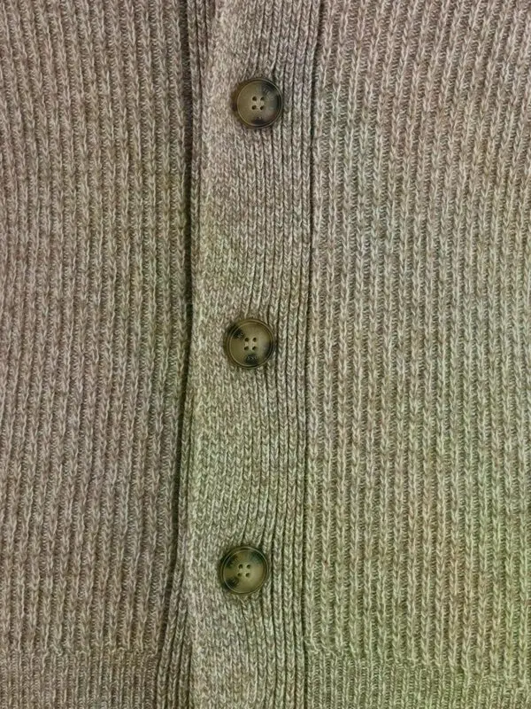 BROOKSFIELD Shawl Collar Ribbed Knit Cardigan