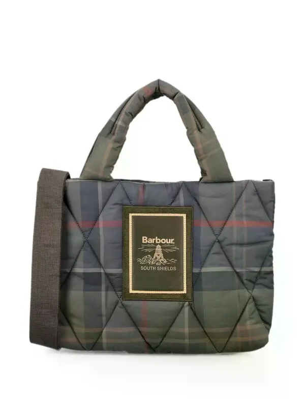 Barbour Tartan Arlene Mini Quilted Tote Bag