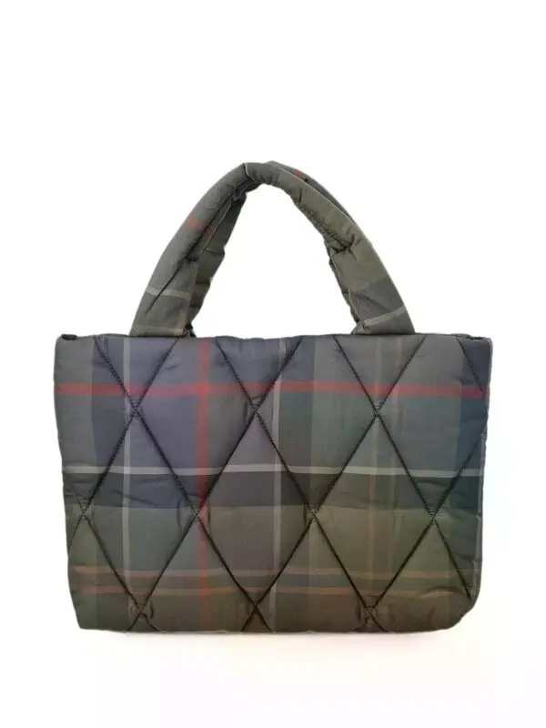 Barbour Tartan Arlene Mini Quilted Tote Bag