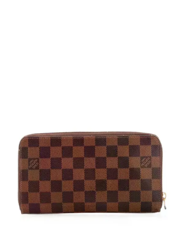 LOUIS VUITTON Zippy Organizer Damier Small Wallets - Brown