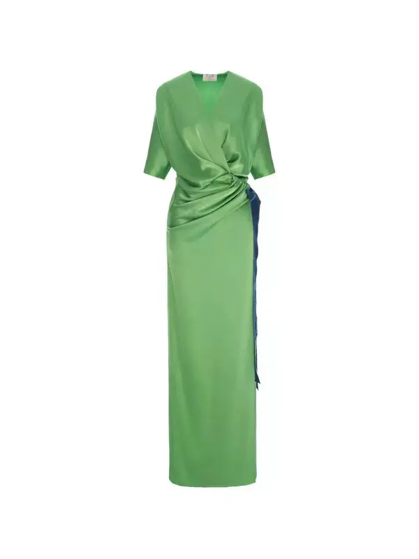 V:PM ATELIER Samantha Draped Maxi Dress