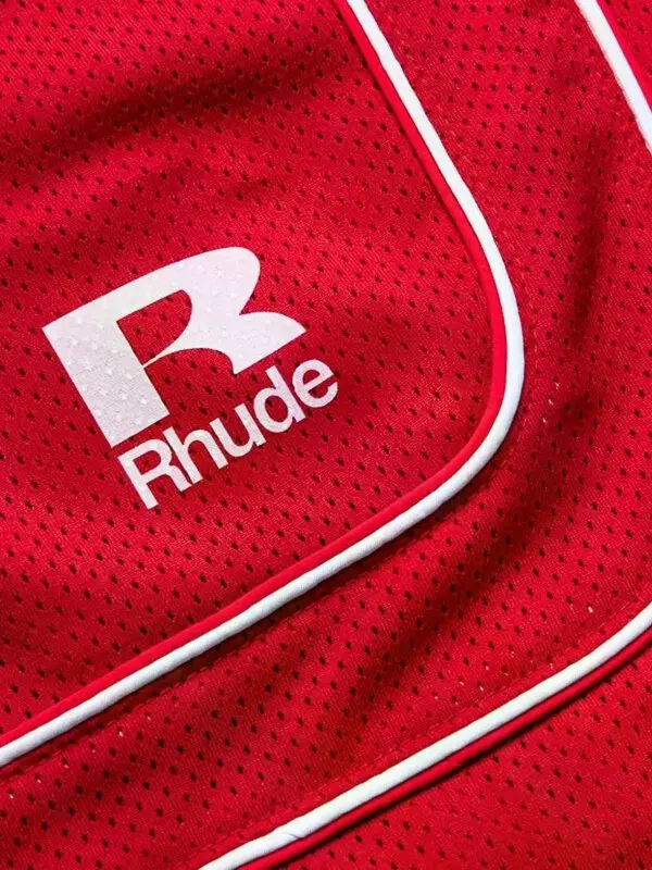 Rhude Mesh Shorts With Contrast Piping