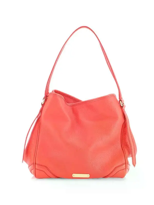 Burberry Canterbury Leather Small Tote Bag - Red