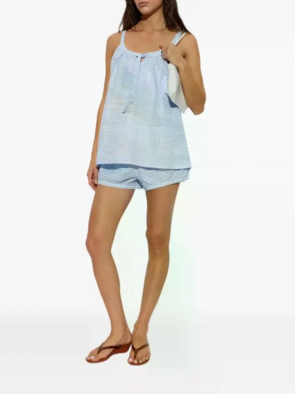 Posse Lila Gingham Shorts - Blue
