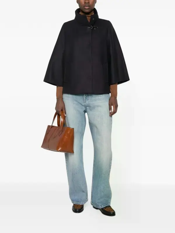 FAY Toggle-fastening Funnel-neck Cape
