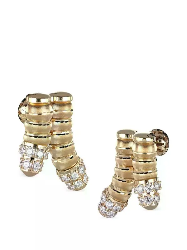OFFICINA BERNARDI Enigma Veil Diamond Earrings - Gold