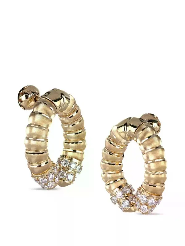 OFFICINA BERNARDI Enigma Veil Diamond Drop Earrings