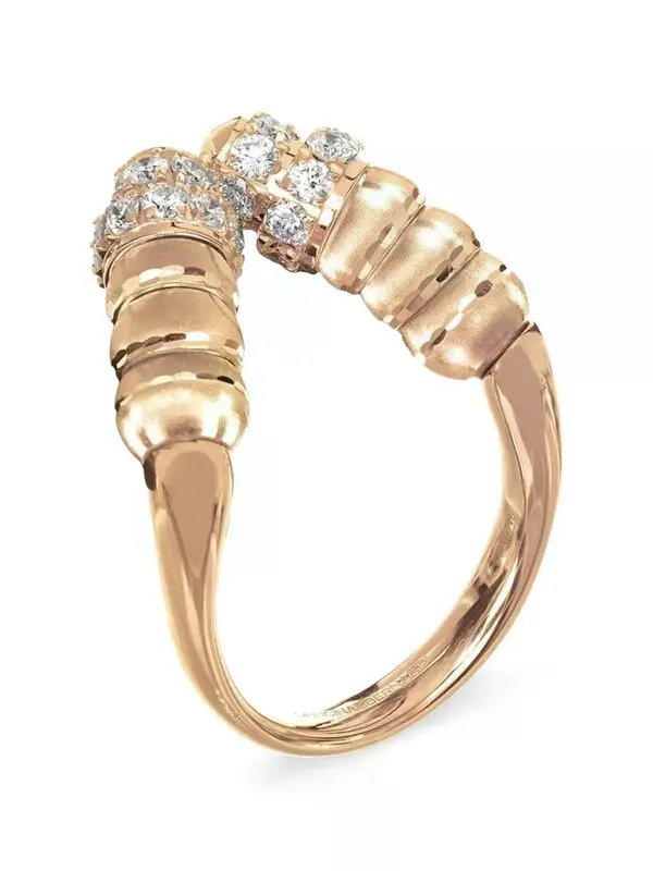 OFFICINA BERNARDI Enigma Veil Diamond Ring In 18k Yellow - Gold