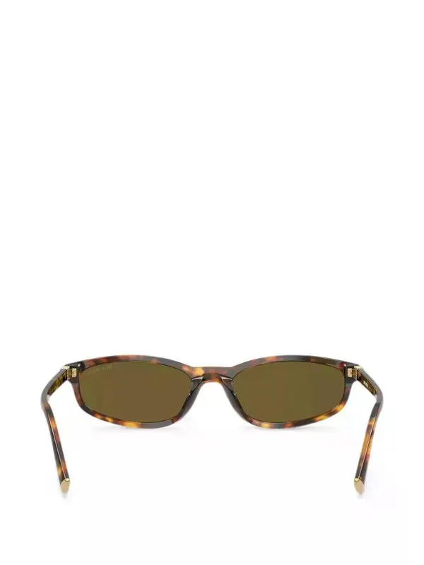Miu Miu Tortoiseshell-effect Rectangle Sunglasses