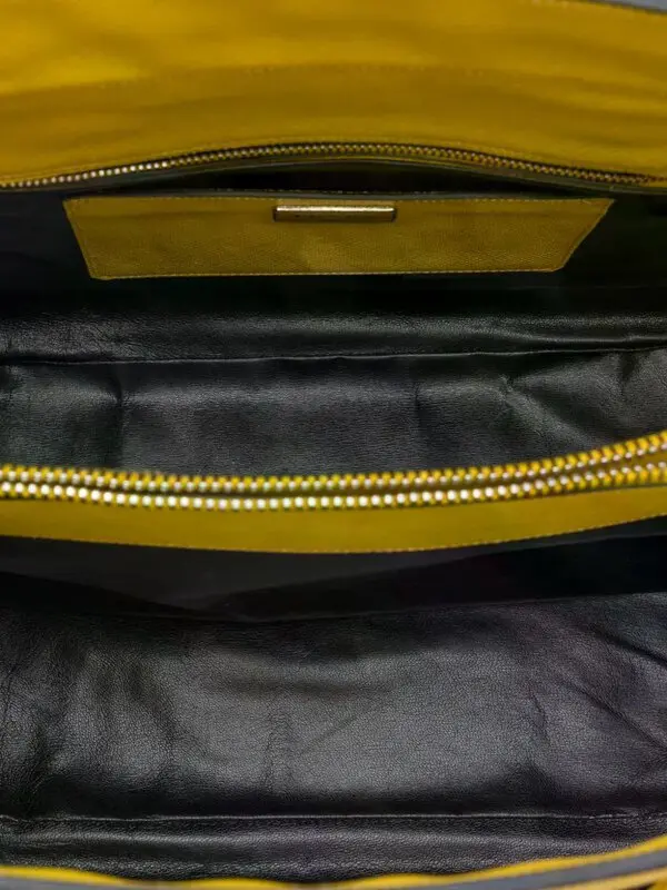 Prada 2013-2026 Saffiano Cuir Double Tote Bag - Yellow