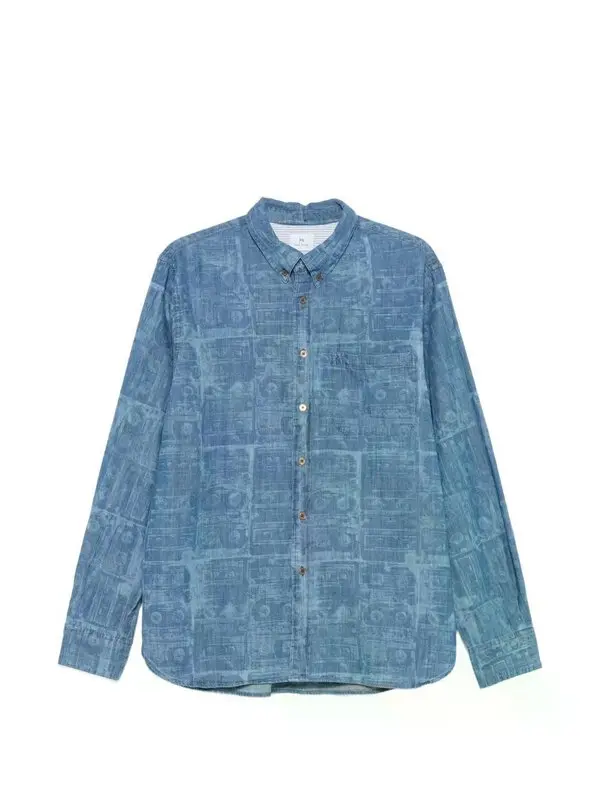 Paul Smith Cassette-print Button-down Shirt