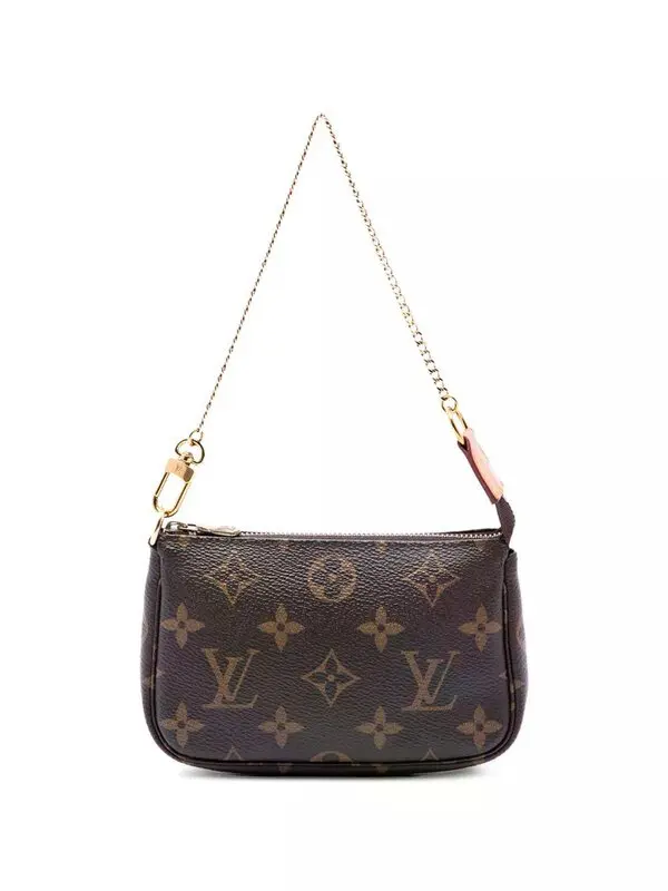 LOUIS VUITTON 2020 Monogram Mini Pochette Accessoires Handbag - Brown
