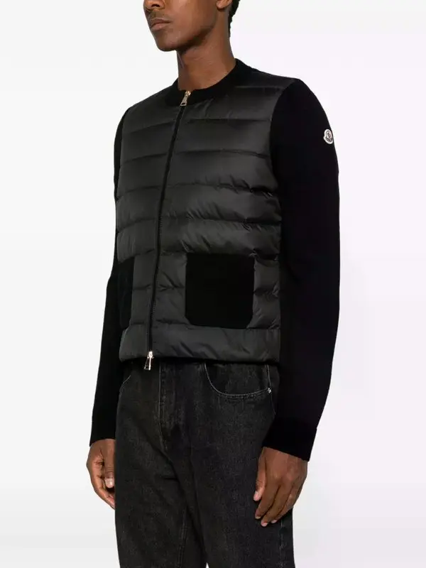 Moncler Padded Logo Patch Bomber Jacket