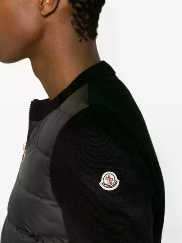 Moncler Padded Logo Patch Bomber Jacket