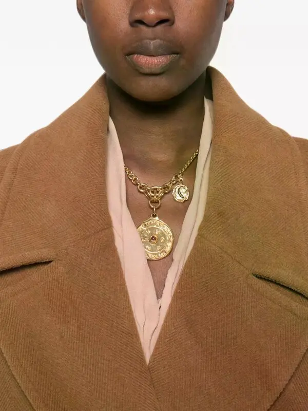 Chloé Double-breasted Herringbone Coat