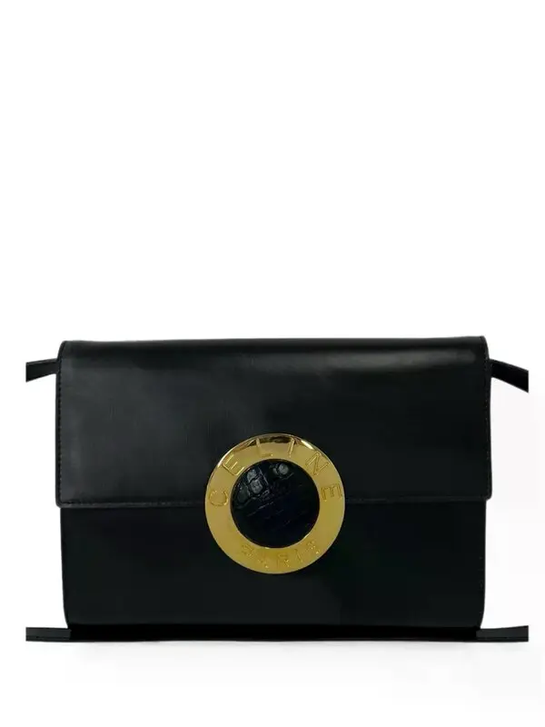 Celine 2010 Calfskin Circle Logo Crossbody Bag