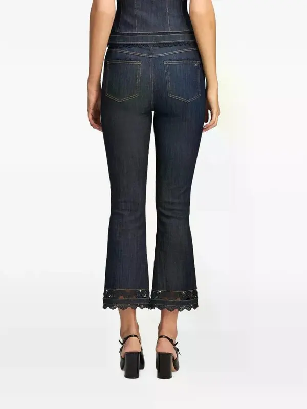 Cinq À Sept Stevie Guipure Lace-trim Jeans