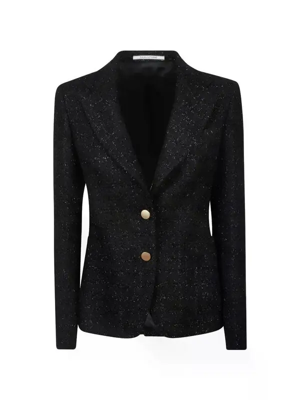 Tagliatore Bouclé-knit Tailored Blazer