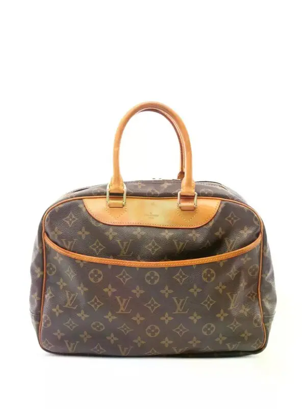 LOUIS VUITTON 1996 Deauville Monogram Tote Bag - Brown