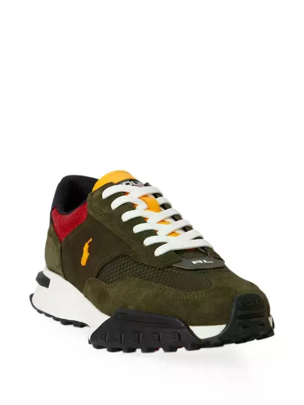 Polo Ralph Lauren Eldridge Panelled Leather Sneakers - Green