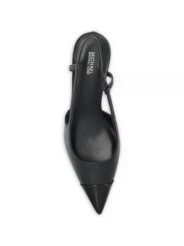Michael Kors Alora Leather Slingback Pumps