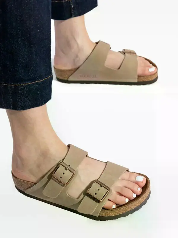 BIRKENSTOCK Arizona Double Buckle Sandals - Neutrals