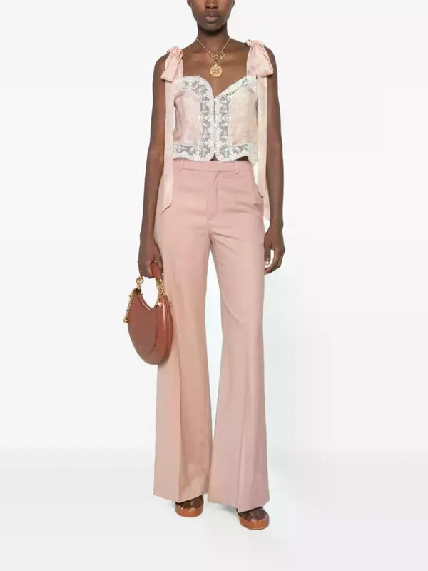 Chloé Wool Gabardine Trousers