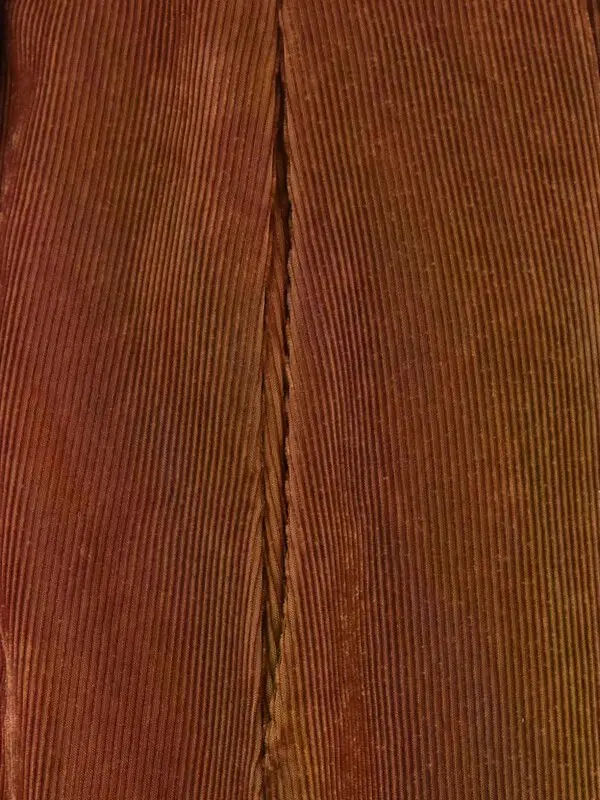 FORTE_FORTE Maxi Pleated Corduroy-effect Skirt - Brown