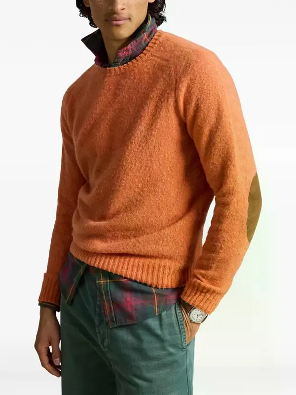 Polo Ralph Lauren Elbow-patch Raglan-sleeve Sweater