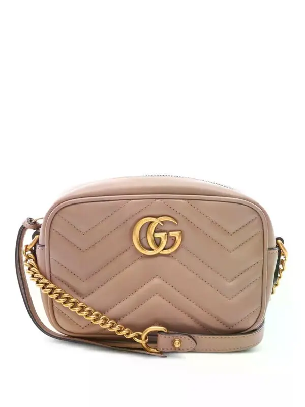Gucci Gg Marmont Quilted Shoulder Bag - Neutrals