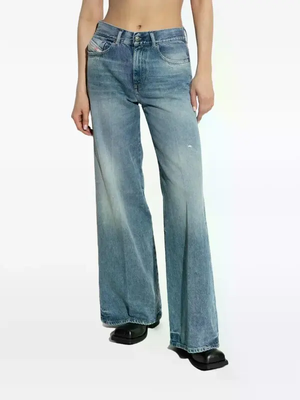 DIESEL® 1978 D-akemi Wide-leg Jeans - Blue