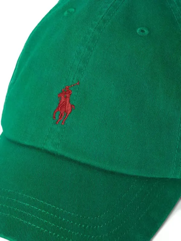 Polo Ralph Lauren Embroidered Pony Cotton Cap - Green