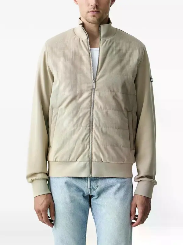 Karl Lagerfeld Corduroy Bomber Jacket With Zip Closure And Logo Detail