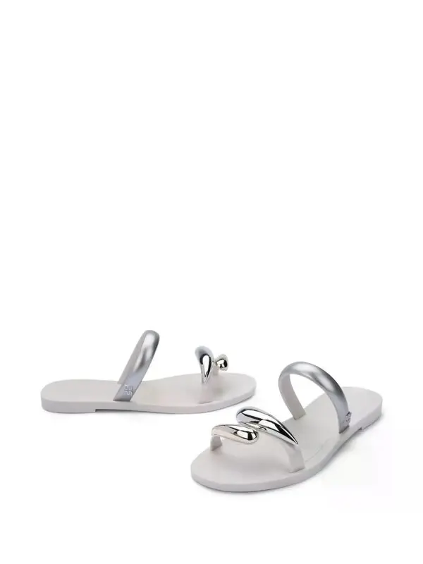 Melissa Eden Metallic-effect Sandals