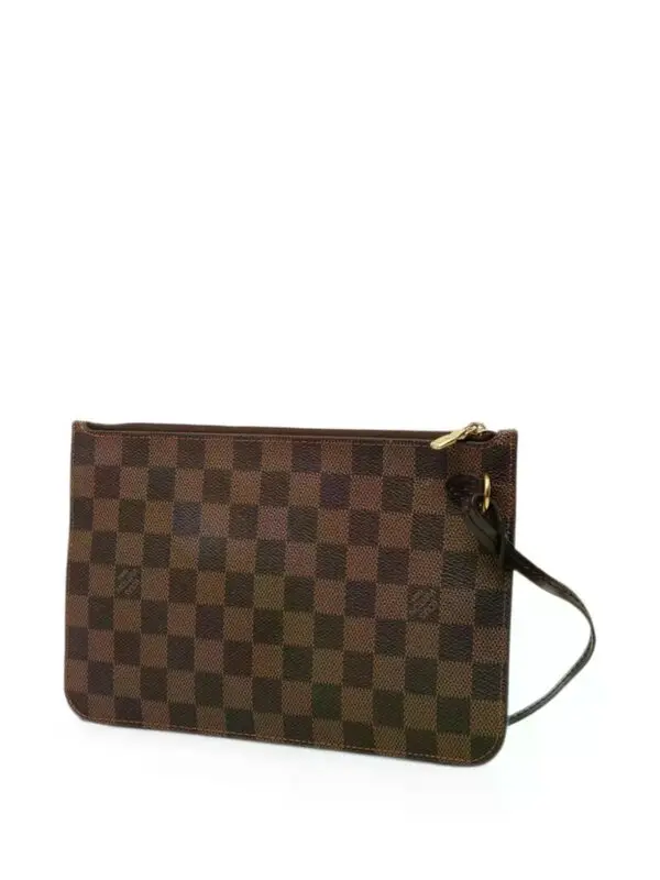 LOUIS VUITTON 2017 Damier Ebene Neverfull Mm Pouch