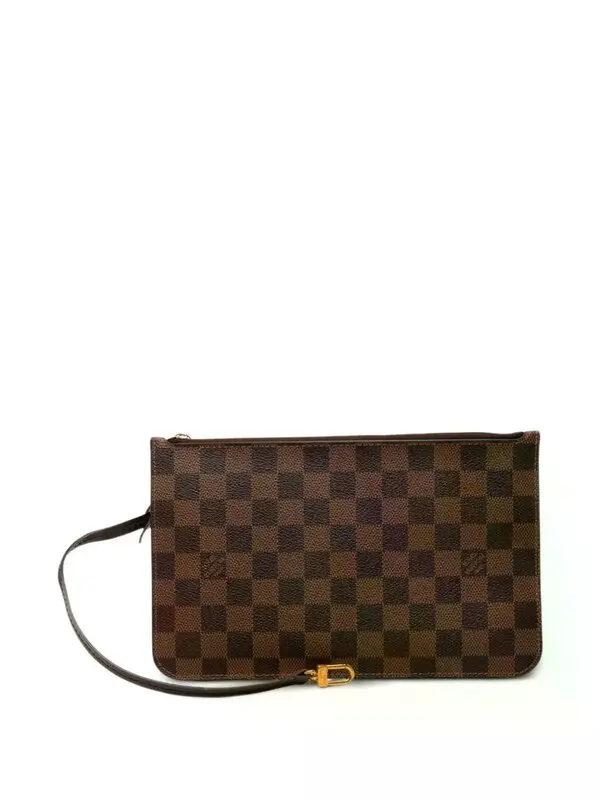 LOUIS VUITTON Damier Ebene Neverfull Mm Pouch