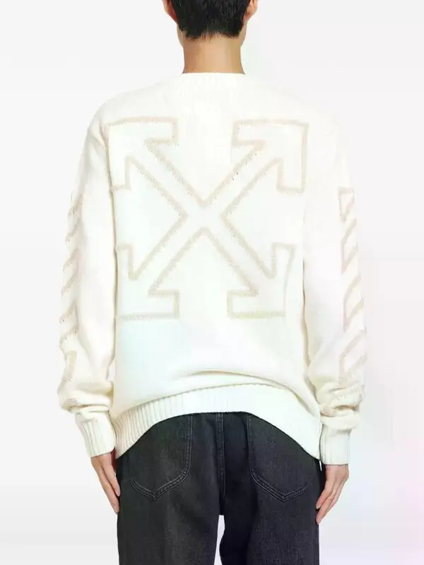 Off-White Arrows Motif Crew Neck Sweater