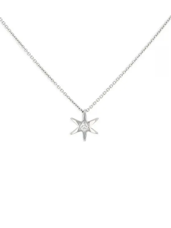 Chopard White Gold Diamond Star Pendant Necklace