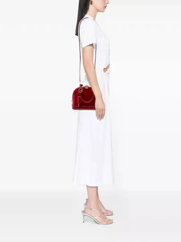 LOUIS VUITTON 2015 Monogram Vernis Alma Bb Satchel