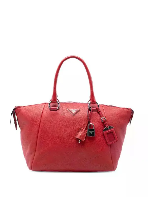 Prada Vitello Daino Double Handle Satchel