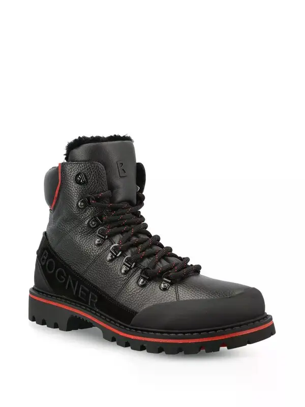 Bogner Lace-up Lug Sole Ankle Boots