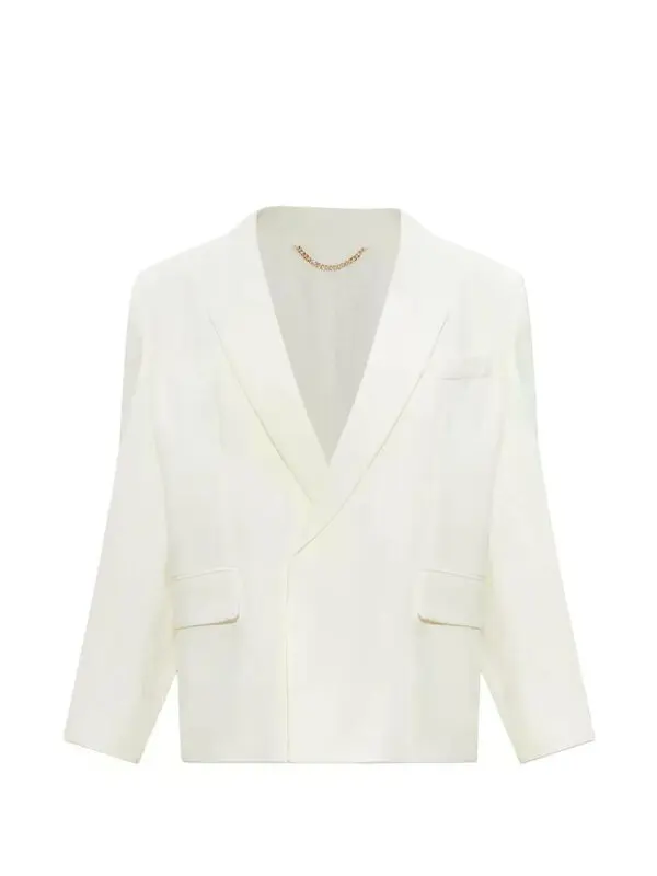 Victoria Beckham Double-breasted Blazer - White