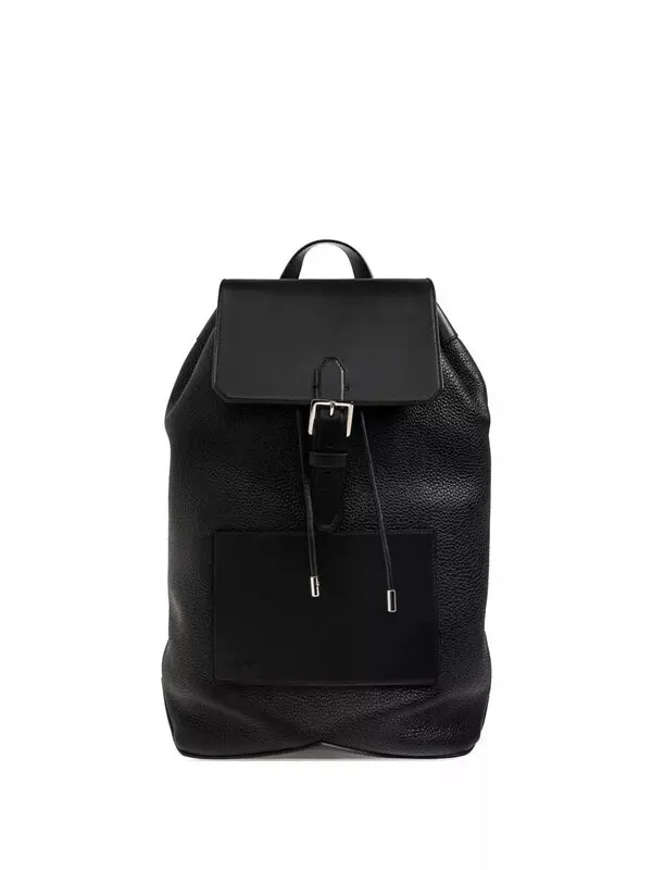 LANVIN Catch Buckle-fastening Pebbled Leather Backpack