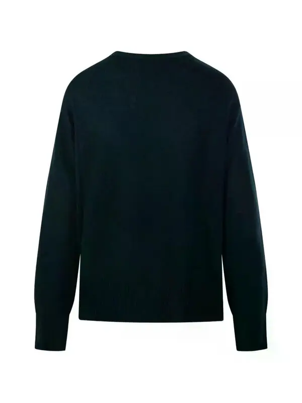BEYOU Ribbed Knit Crew-neck Sweater