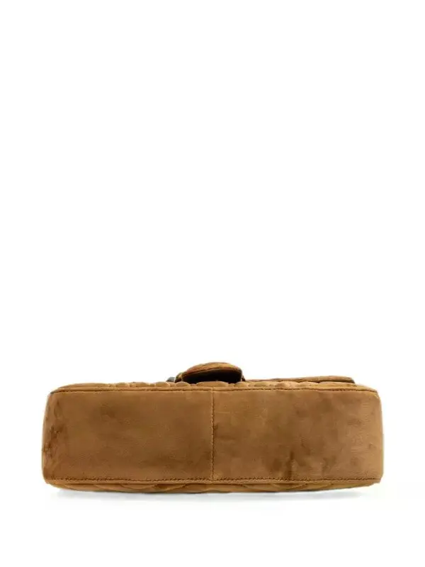Gucci 2000-2015 Medium Gg Marmont Matelasse Velvet Shoulder Bag