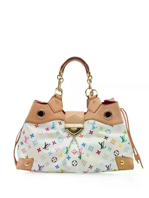 LOUIS VUITTON Monogram Multicolore Ursula Handbag - White